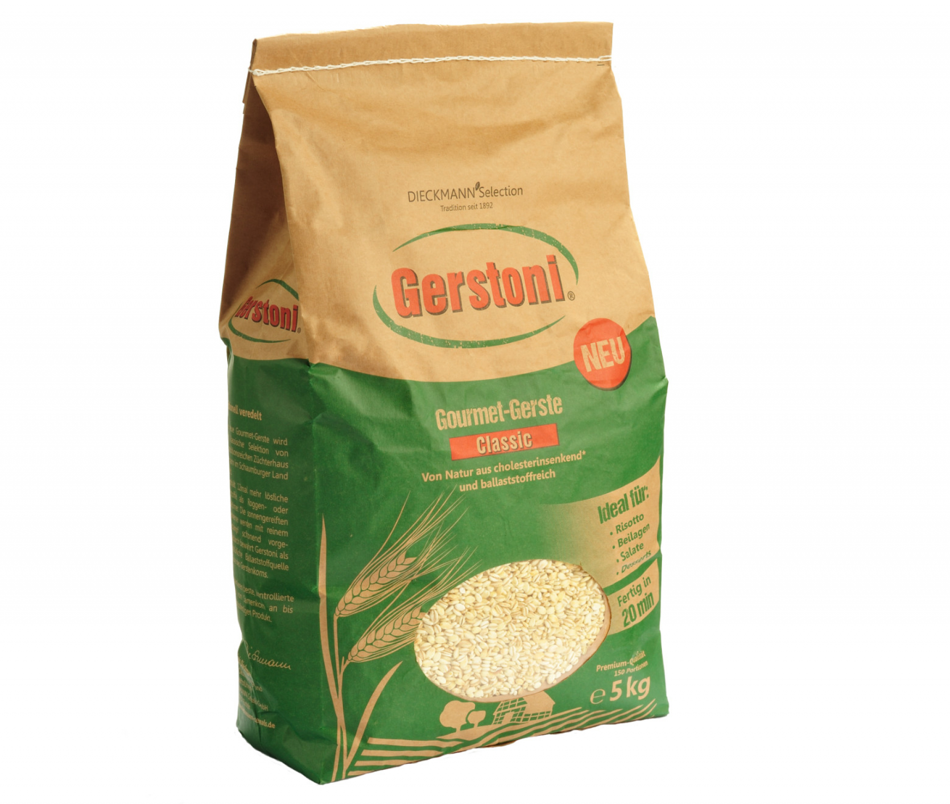 5-kg Gourmet Gerste wie Reis mit Beta-Glucan kaufen | Gerstoni